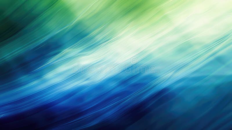 A Blue and Green Wave Pattern with a White Background Stock ...