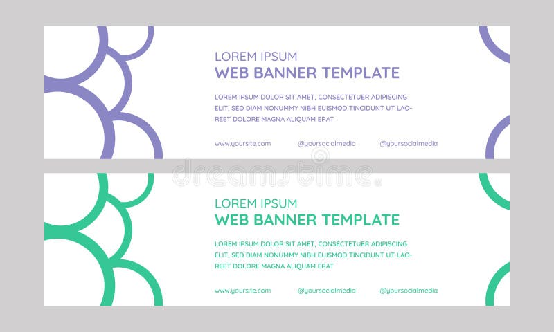 Blue and Green Web Banner Simply Template Vector Design Stock Vector ... Blue and Green Web Banner Simply Template Vector Design Stock Vector ...