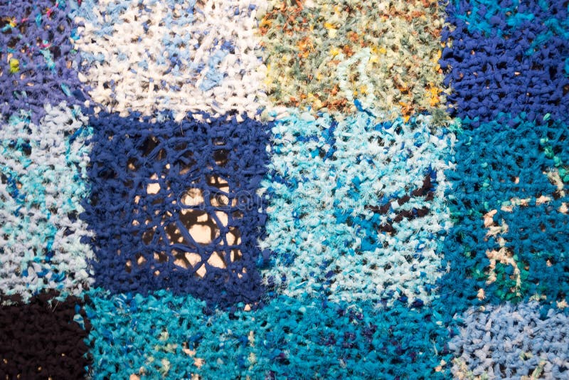 Blue Green, White Garment Texture for Background Image Stock Photo ...