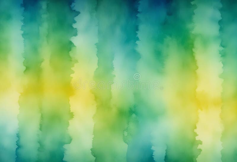 Blue, Green and Yellow Gradient Background with Watercolor Texture ...