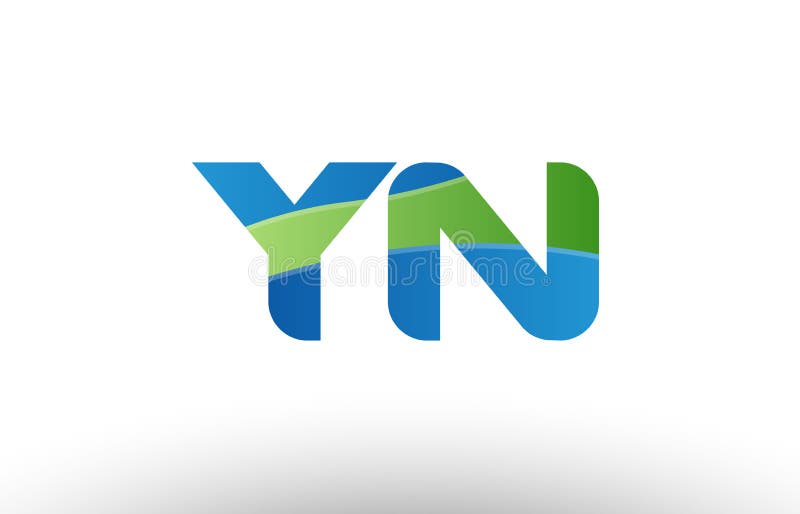 Blue Green Yn Y N Alphabet Letter Logo Combination Icon Design Stock ... Blue Green Yn Y N Alphabet Letter Logo Combination Icon Design Stock ...