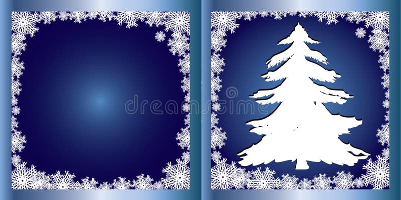 Blue Greetings Card with Floral Pattern Stock Illustration ...