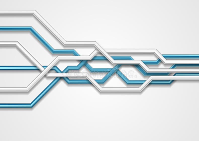 Blue Grey Abstract Hi-tech Background Stock Vector - Illustration of ...