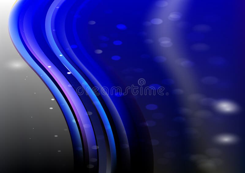Blue Grey and Black Abstract Wavy Background Vector Graphic Stock ...