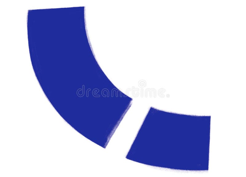 Blue Grey Black Geometric Half Circle Minimal Style Element Hand Drawn ...