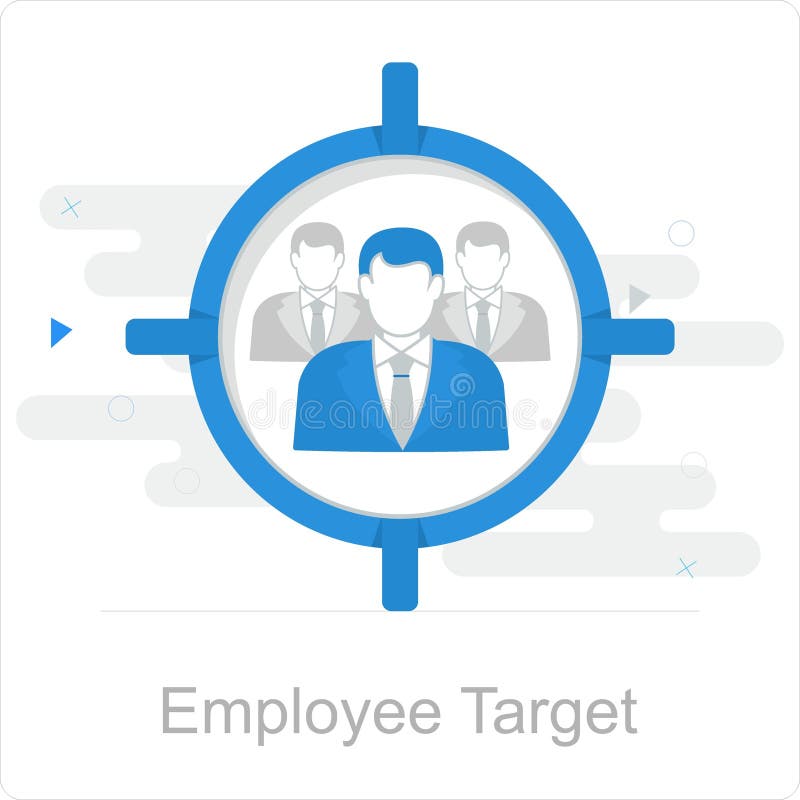 Employee Target stock vector. Illustration of vector - 340614009