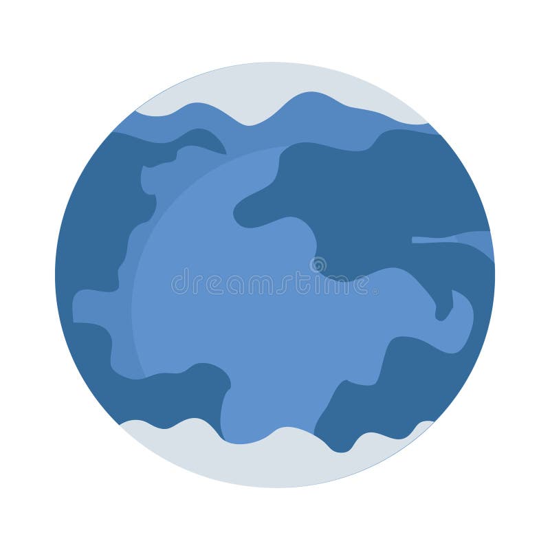 Blue and grey planet stock vector. Illustration of color - 273132563