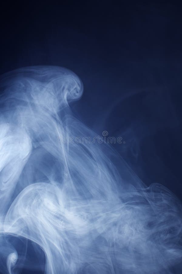 Blue/Grey Smoke on Black Background Stock Photo - Image of blue ...