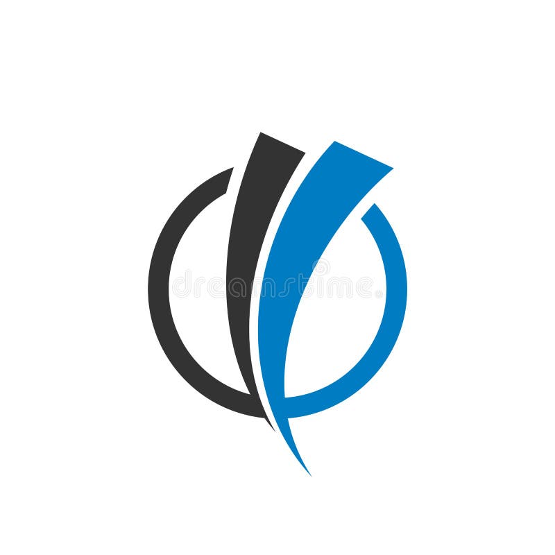 Blue and Grey Swoosh Logo Template Illustration Design. Vector EPS 10 ...