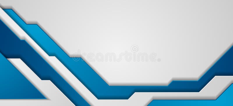 Blue Grey Tech Geometric Abstract Background Stock Vector ...