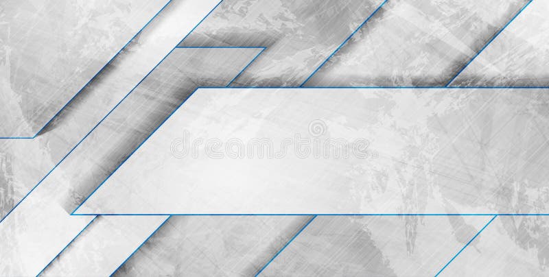 Blue and Grey Tech Geometric Grunge Background Stock Vector ...