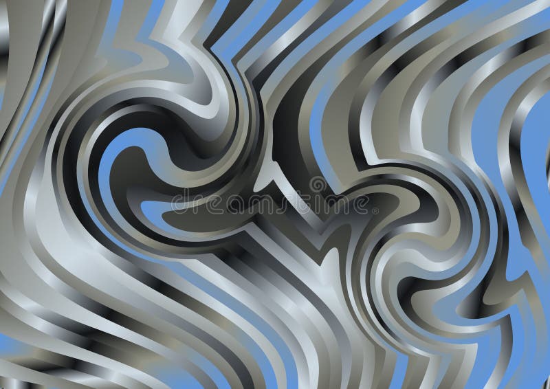 Blue and Grey Wavy Ripple Lines Background Vector Illustration Stock ...