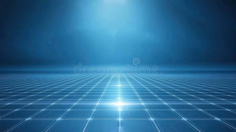 Blue Grid Background, Modern Abstract Design with Geometric Square ...