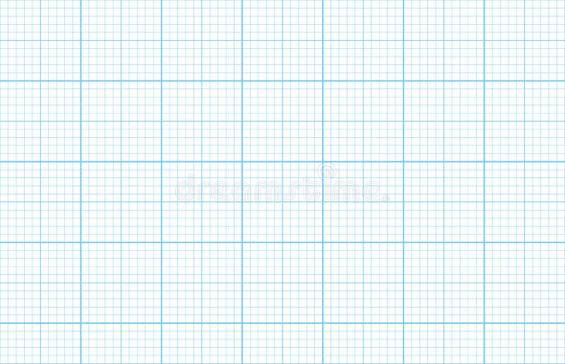 Blue Grid Paper Pattern. Checkered Sheet Template for Notebook Page in ...
