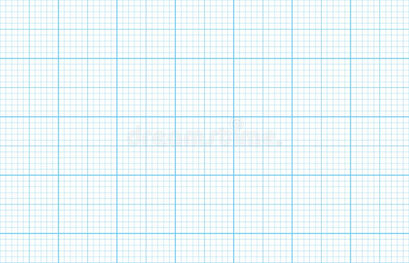 Blue Grid Paper Pattern. Checkered Sheet Template for Notebook Page in ...