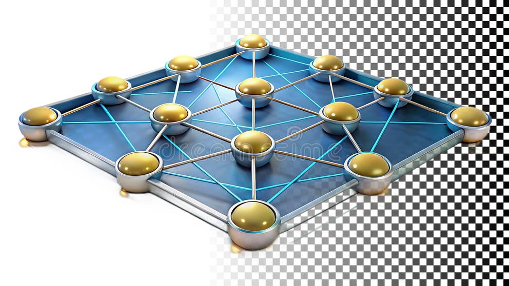 Blue Grid Pattern, Network Mesh, Technical Design, Structured UI ...