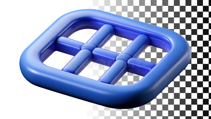 Blue Grid Shape, Geometric Pattern and Abstract Form Png Transparent ...