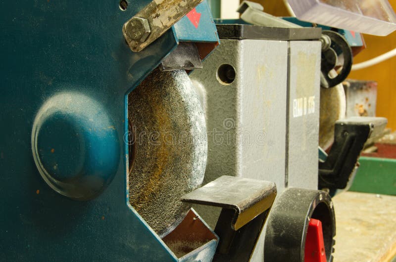 Blue grinder stock image. Image of metal, power, circle - 40523115