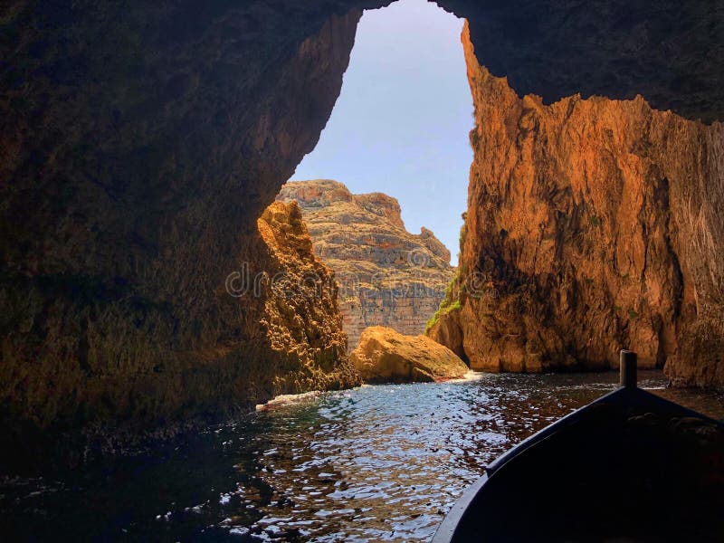 Blue Grotto Italy stock image. Image of water, cavern - 119926897