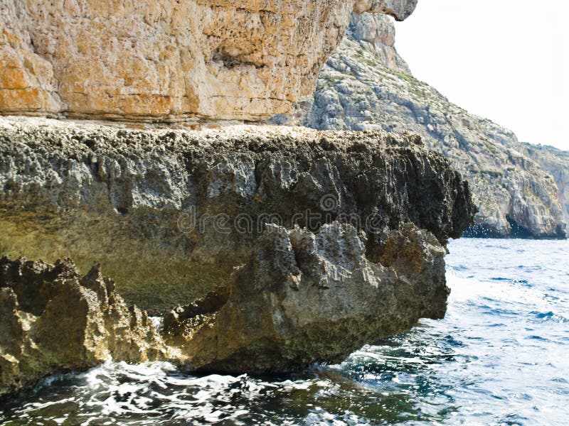 Blue Grotto, Malta stock image. Image of rock, cave, water - 43720689