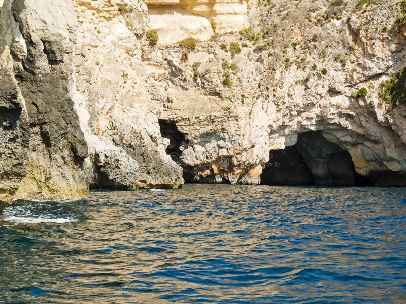 Blue Grotto, Malta stock photo. Image of outdoor, swim - 38841366