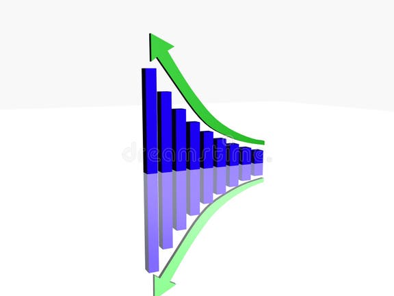 Blue growth chart stock illustration. Illustration of diagram - 6373815