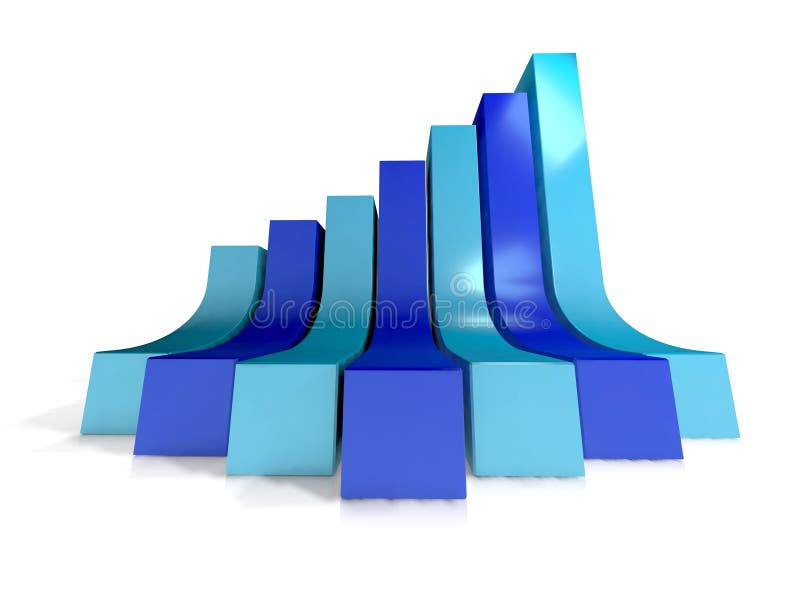 Blue growth arrow stock illustration. Illustration of blue - 32545232