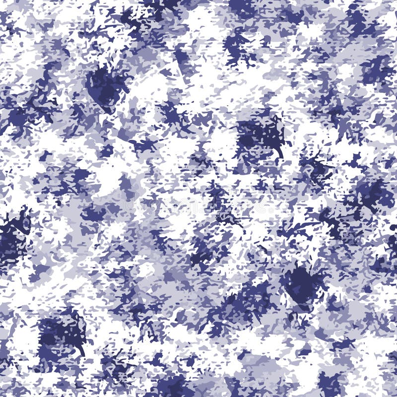 Blue Grunge Messy Textures Seamless Vector Pattern Background for ...