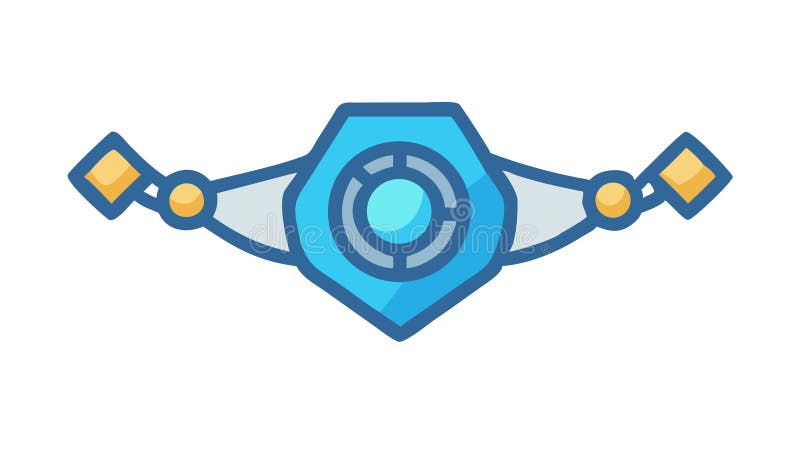 Blue Guard Belt Icon, Symbol of Protection and Authority, Vector Design ...