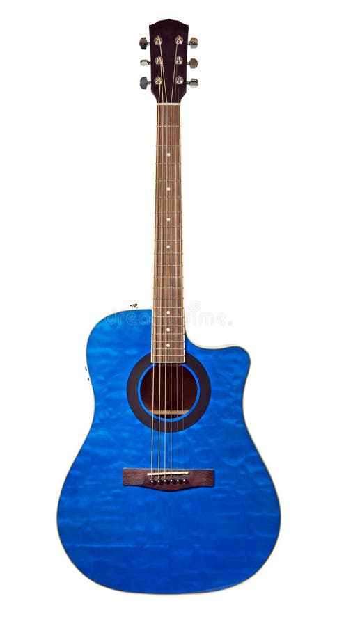 Blue guitar stock photo. Image of rock, blue, music, play - 52476998