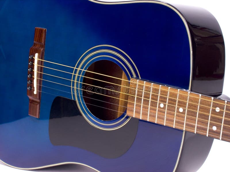 Blue guitar3 stock image. Image of sounds, wood, blue, country - 68703