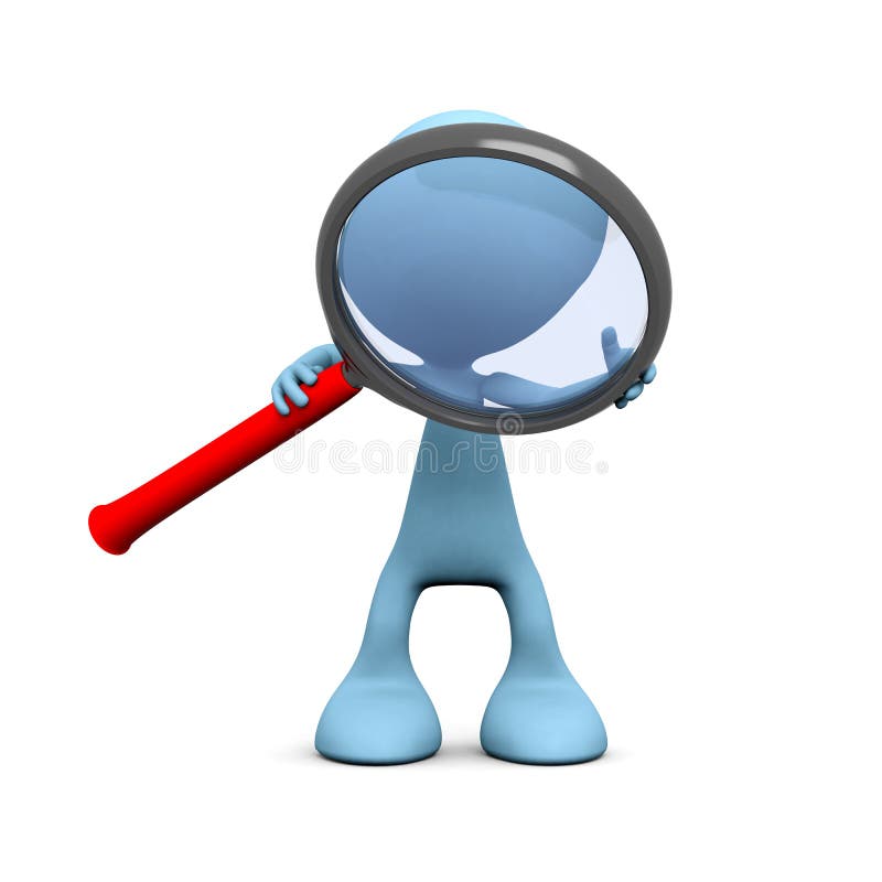 Blue Guy Magnifying Stock Illustrations – 78 Blue Guy Magnifying Stock ...