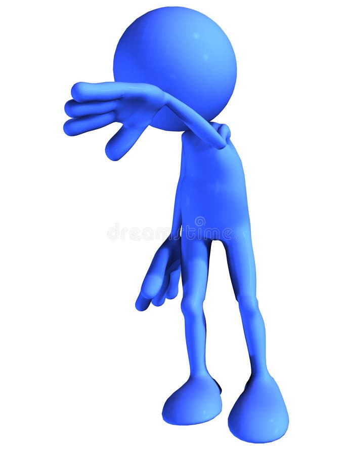 Blue Guy - it make me cry! stock illustration. Illustration of comon ...