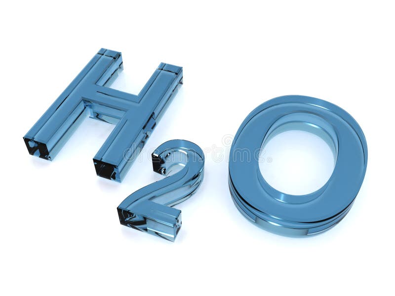 Blue H2O sign stock illustration. Illustration of white - 20606209