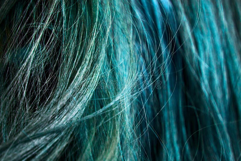 Blue hair texture stock photo. Image of abstract, closeup - 135088222