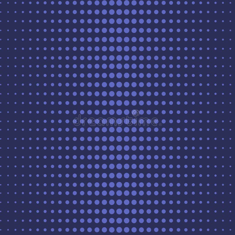 Blue Half Tone Polka Dot Abstract Seamless Pattern Stock Vector ...