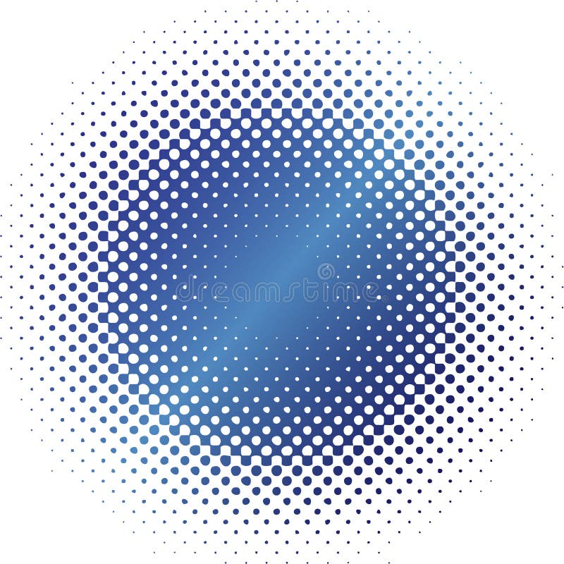 Blue Halftone Blur Shining and Metal Stock Vector - Illustration of ...