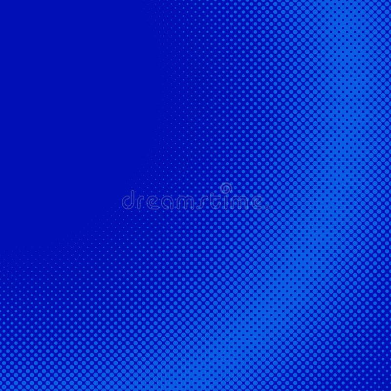 Blue Halftone Dotted Pattern Background Template - Abstract Graphic ...