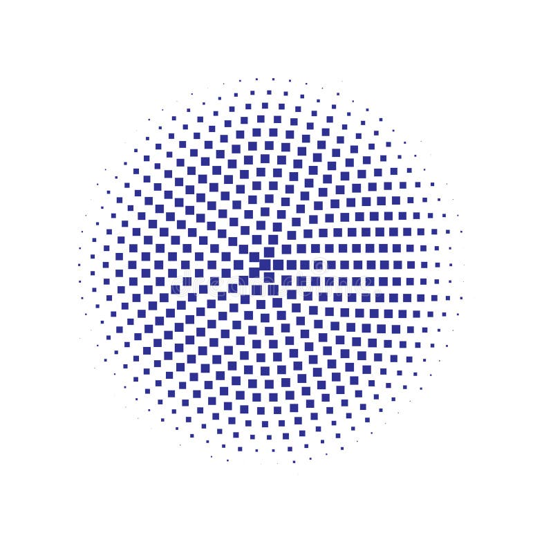 Blue Halftone Gradation. Abstract Dots. Texture Dots. Dot Background ...