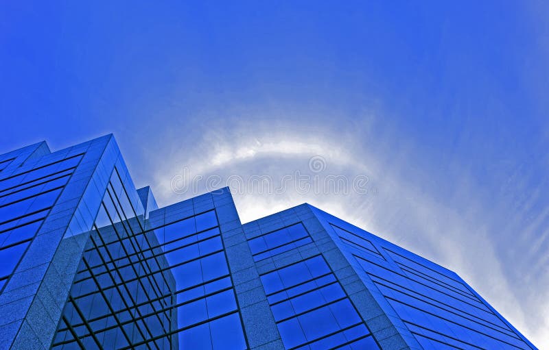 Blue Halo stock image. Image of skyscraper, teamwork, team - 2402179