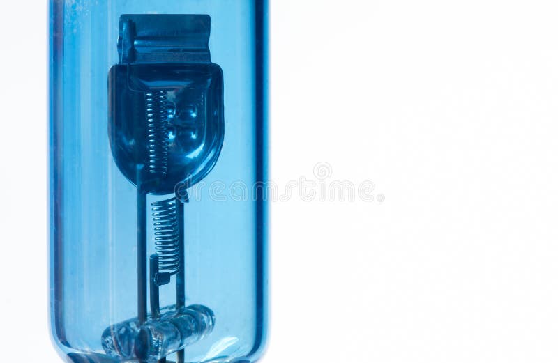 Blue Halogen Light Bulbs for Cars Stock Photo - Image of glass, decline ...