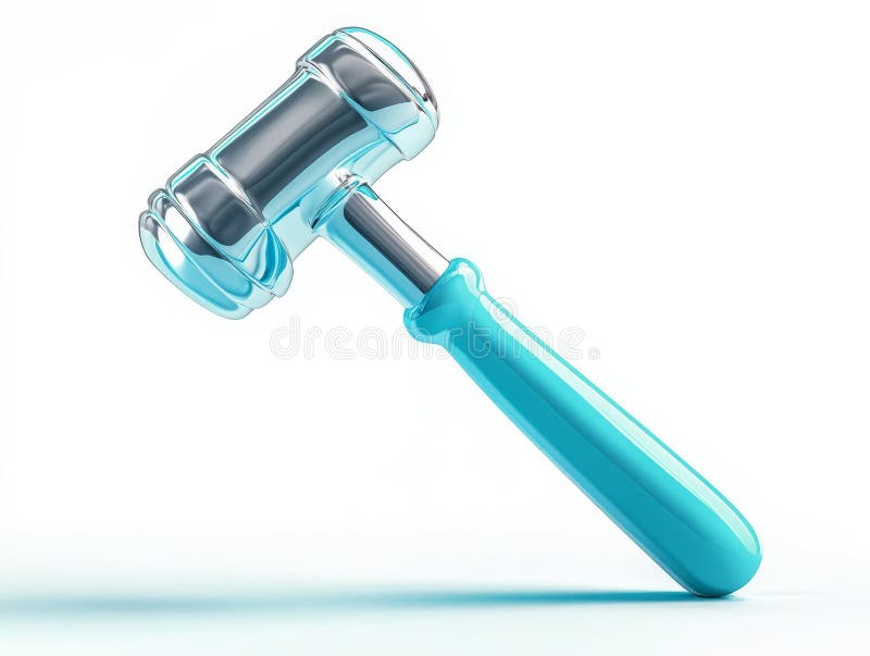 Blue Hammer on White, a Striking Image of Essential Construction and ...