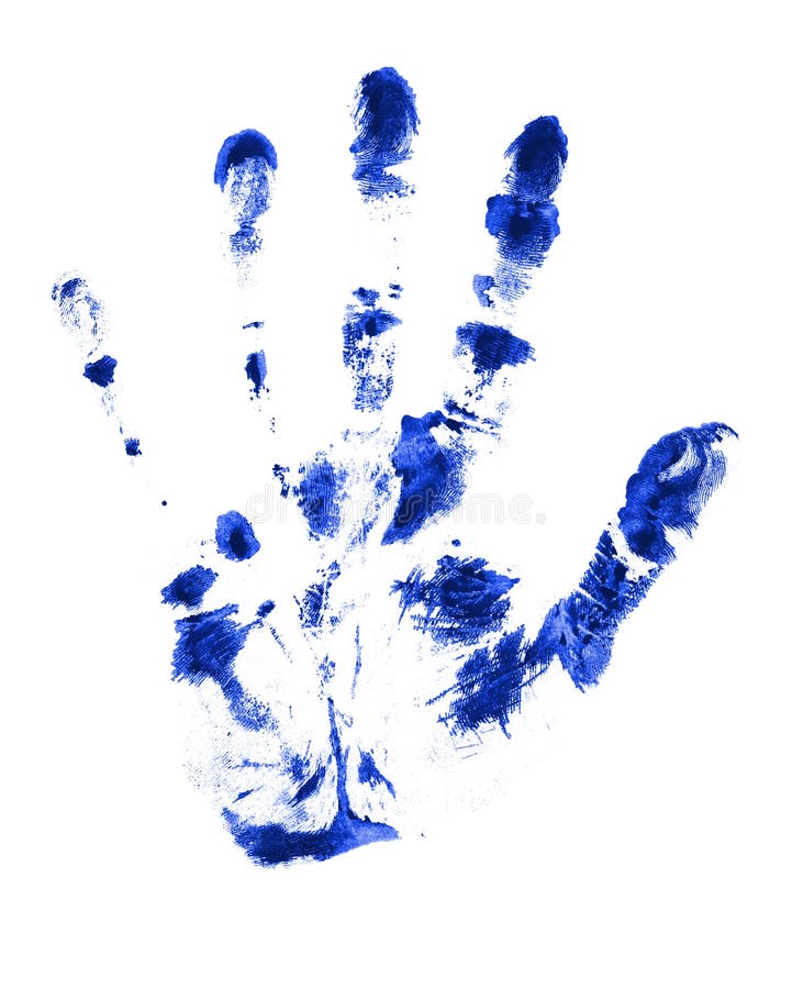 Blue hand stock photo. Image of abstract, mess, finger - 13427096