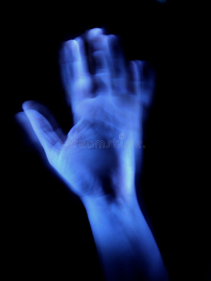 Blue hand, stock image. Image of dreadful, fearful, blue - 3959163