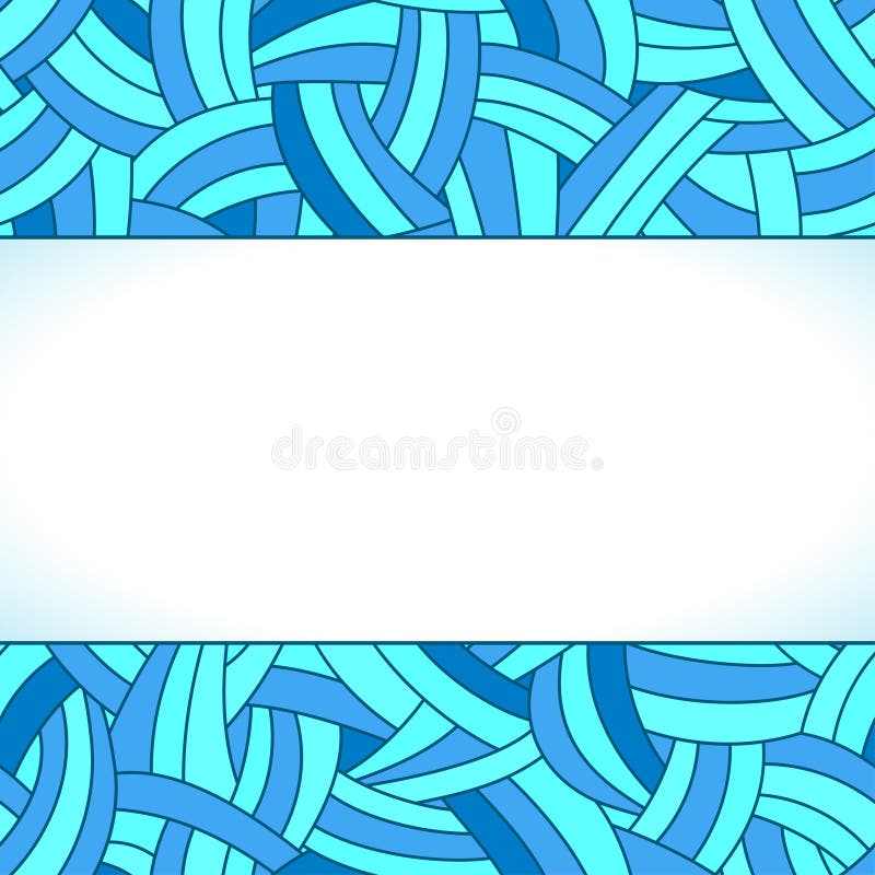 Blue Hand-drawn Lines Background Stock Illustration - Illustration of ...