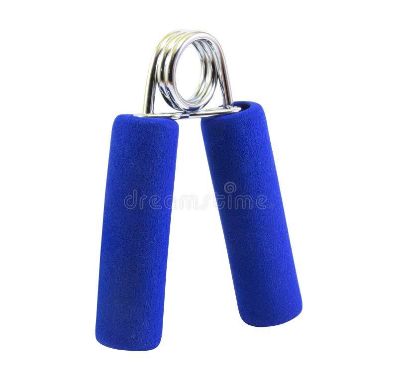Blue Hand Grip Clipping Path White Background Stock Photos - Free ...