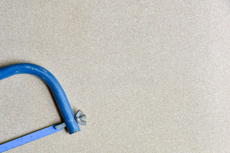 Blue Hand Hack Saw Tool for Metal Cut Stock Image - Image of hand ...