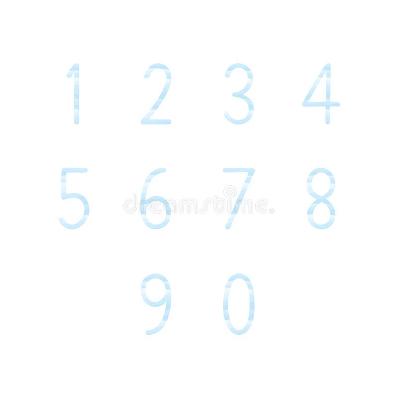 Blue Hand Write Alphabet Set1 Stock Vector - Illustration of decorative ...