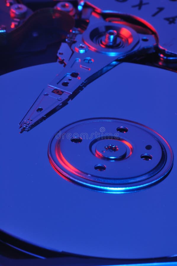 Blue hard drive stock image. Image of circle, disc, platter - 10850651