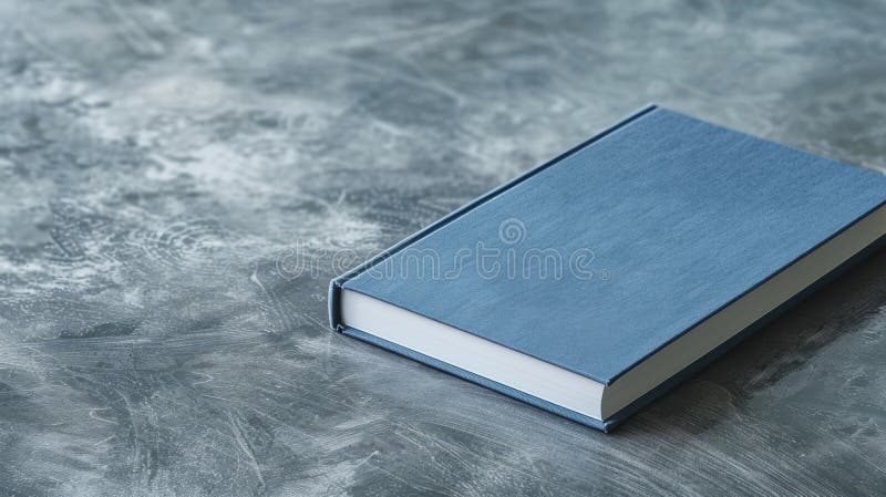 The Blue Hardcover Book.AI Generated Image Stock Photo - Image of ...
